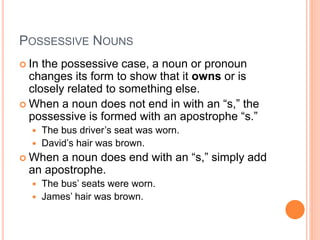 (Parts of Speech 1) Nouns | PPTX