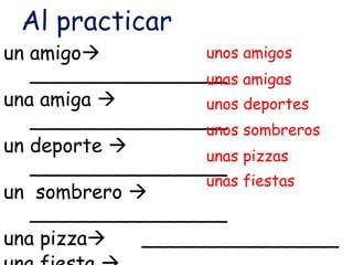 Nouns and articles in Spanish | PPT