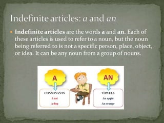 Nouns and articles | PPTX