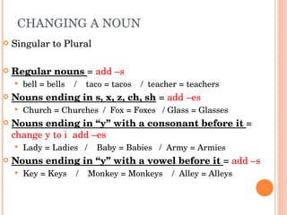 Parts of Speech - Nouns And Prepositions | PPT
