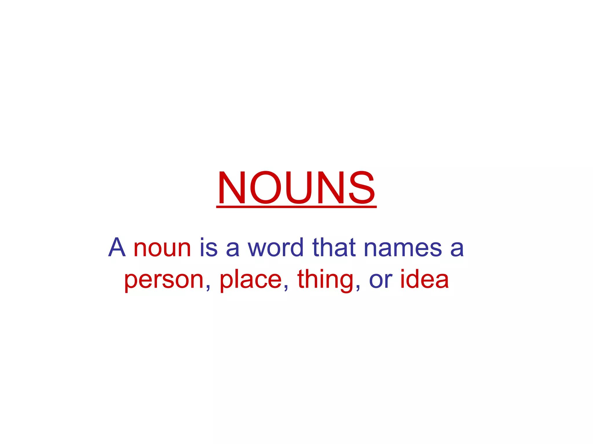 Nouns and pronouns | PPT
