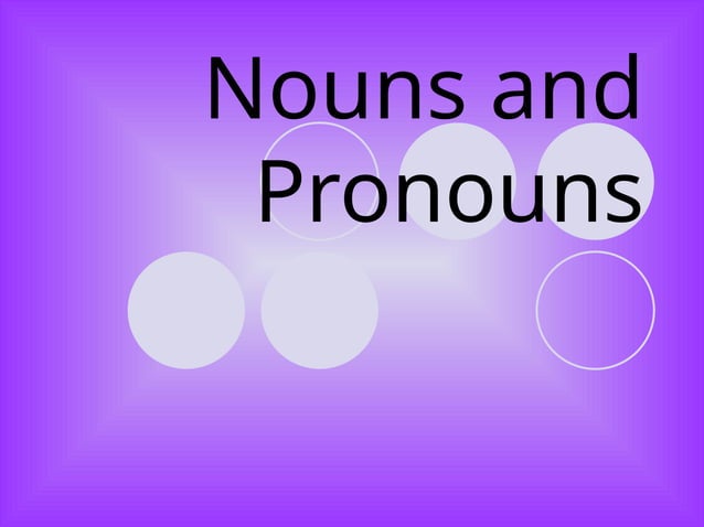 nouns_and_pronouns power point presentation | PPT