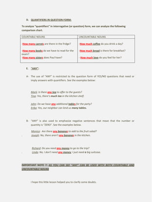Nouns and quantifiers | PDF