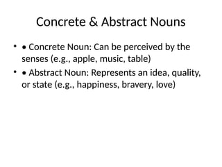 NOUNS AND PRONOUNS PRESENTATION VERY IMPORTANT | PPTX