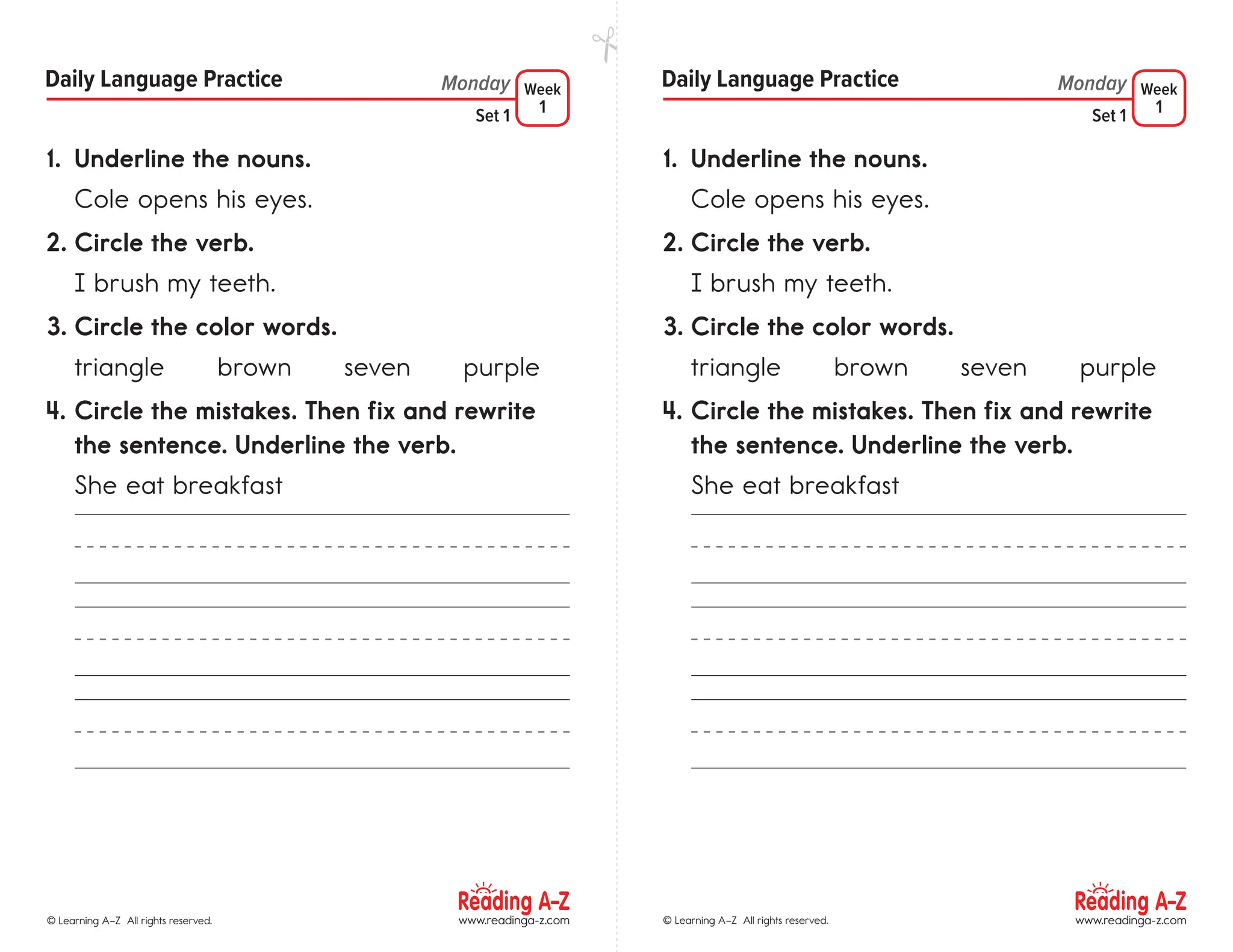 Nouns And Verbs activity sheets pdf Free Download Nouns And Verbs activity sheets pdf Free Download