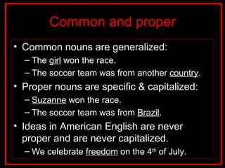 Nouns Com,Ppr,Abs,Conc. | PPT | Soccer | Sports