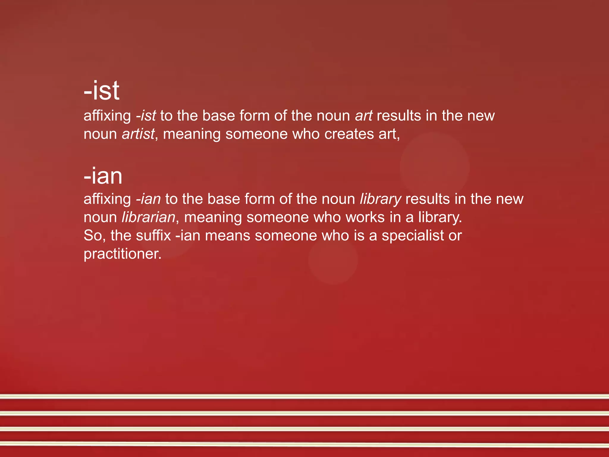 Nouns describing occupations | PPTX