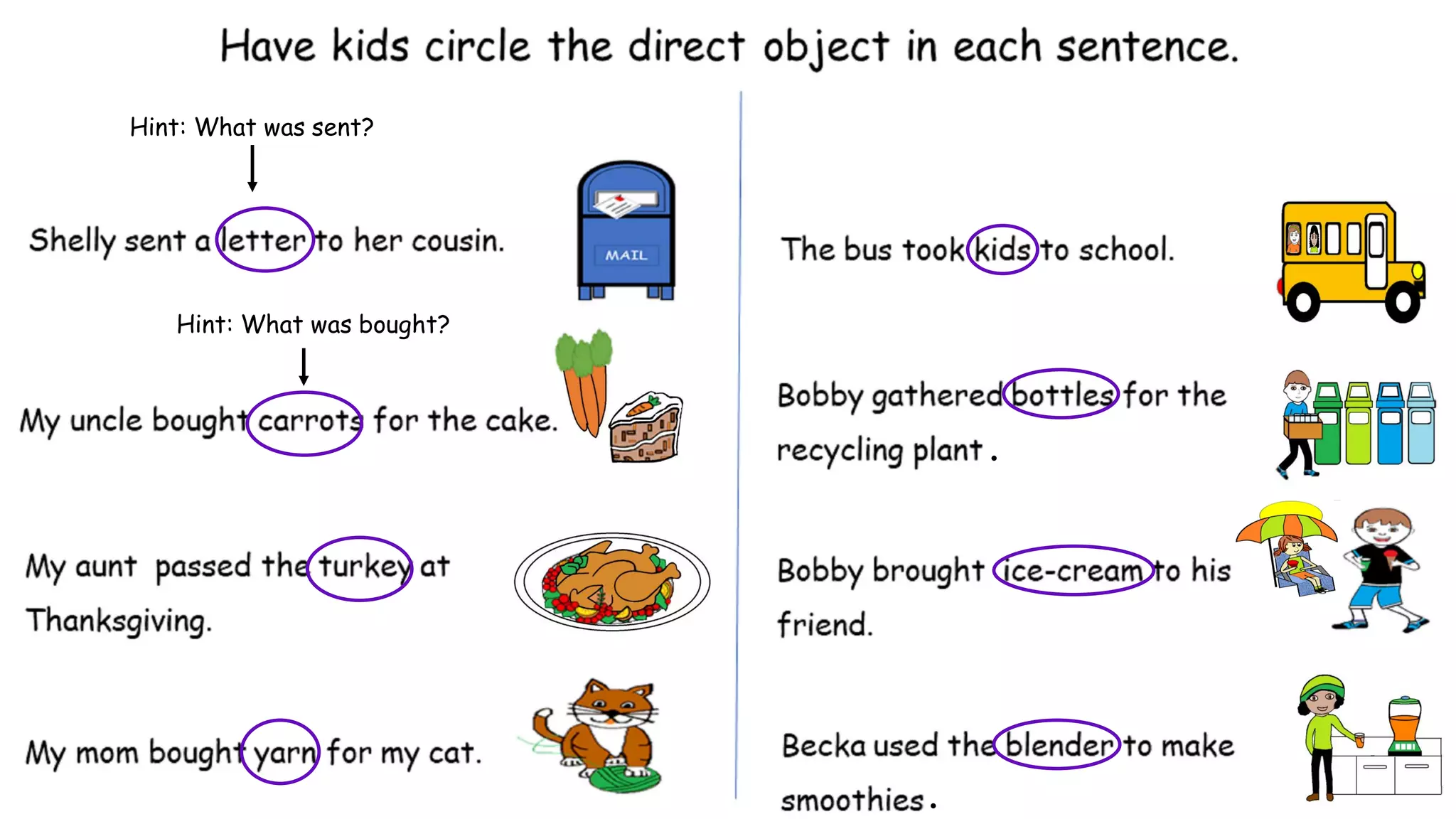 Parents - How to Teach Kids, #Nouns that Function as #Subjects, #Direct ...