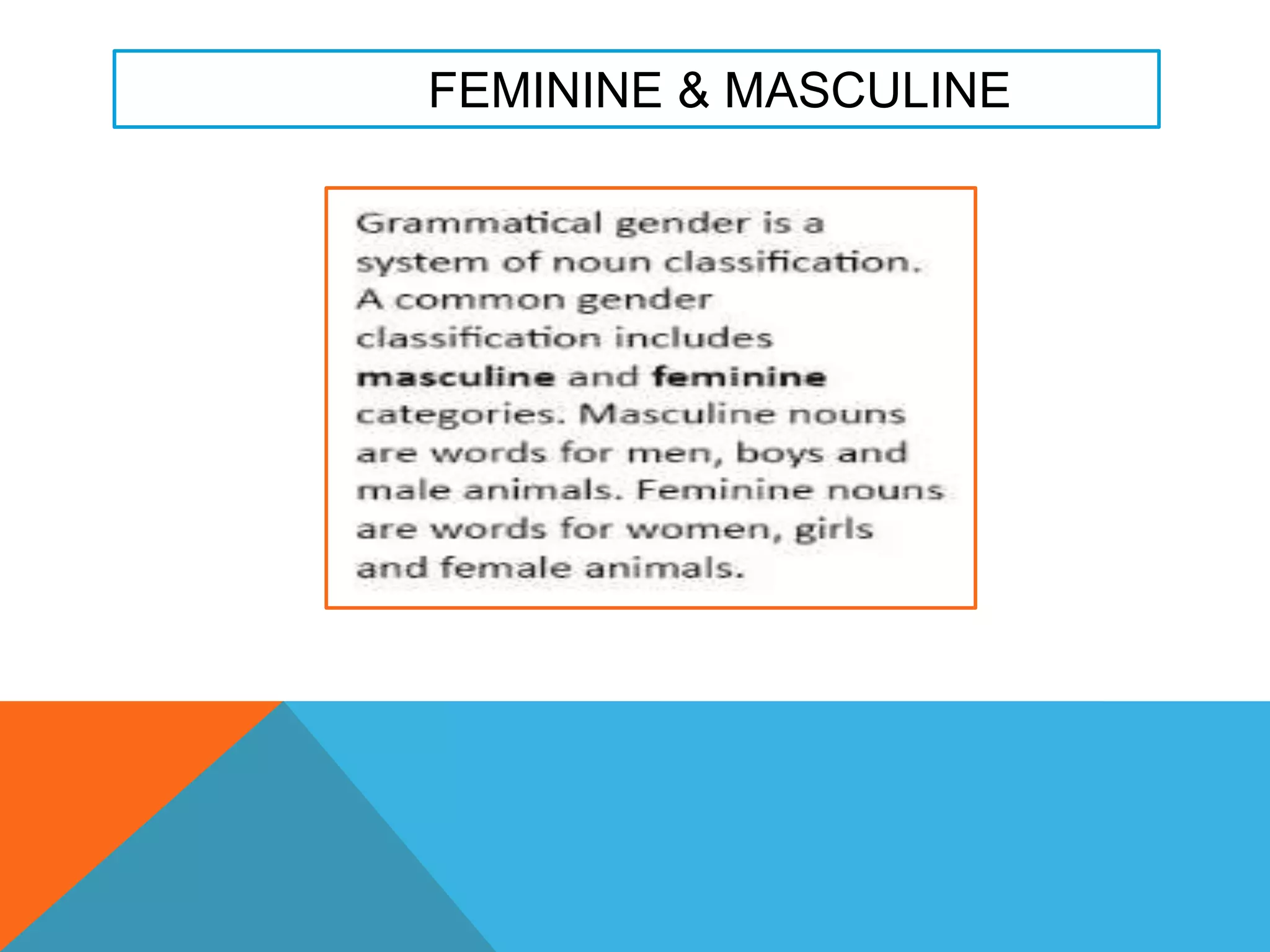 Nouns gender | PPT