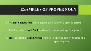 Nouns grammar | PPTX | Chemistry | Science