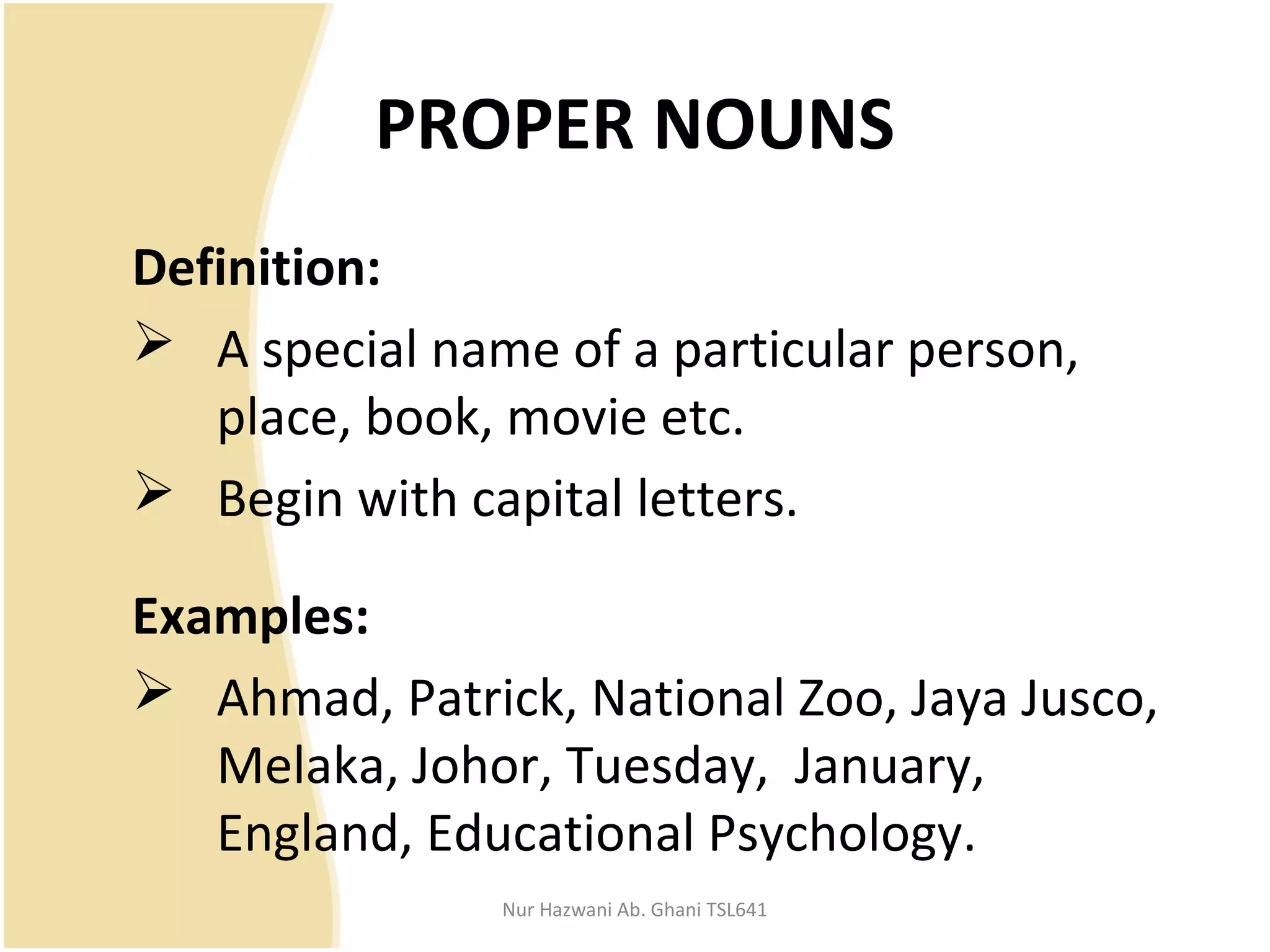 Nouns | PPT