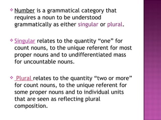 Nouns number | PPT