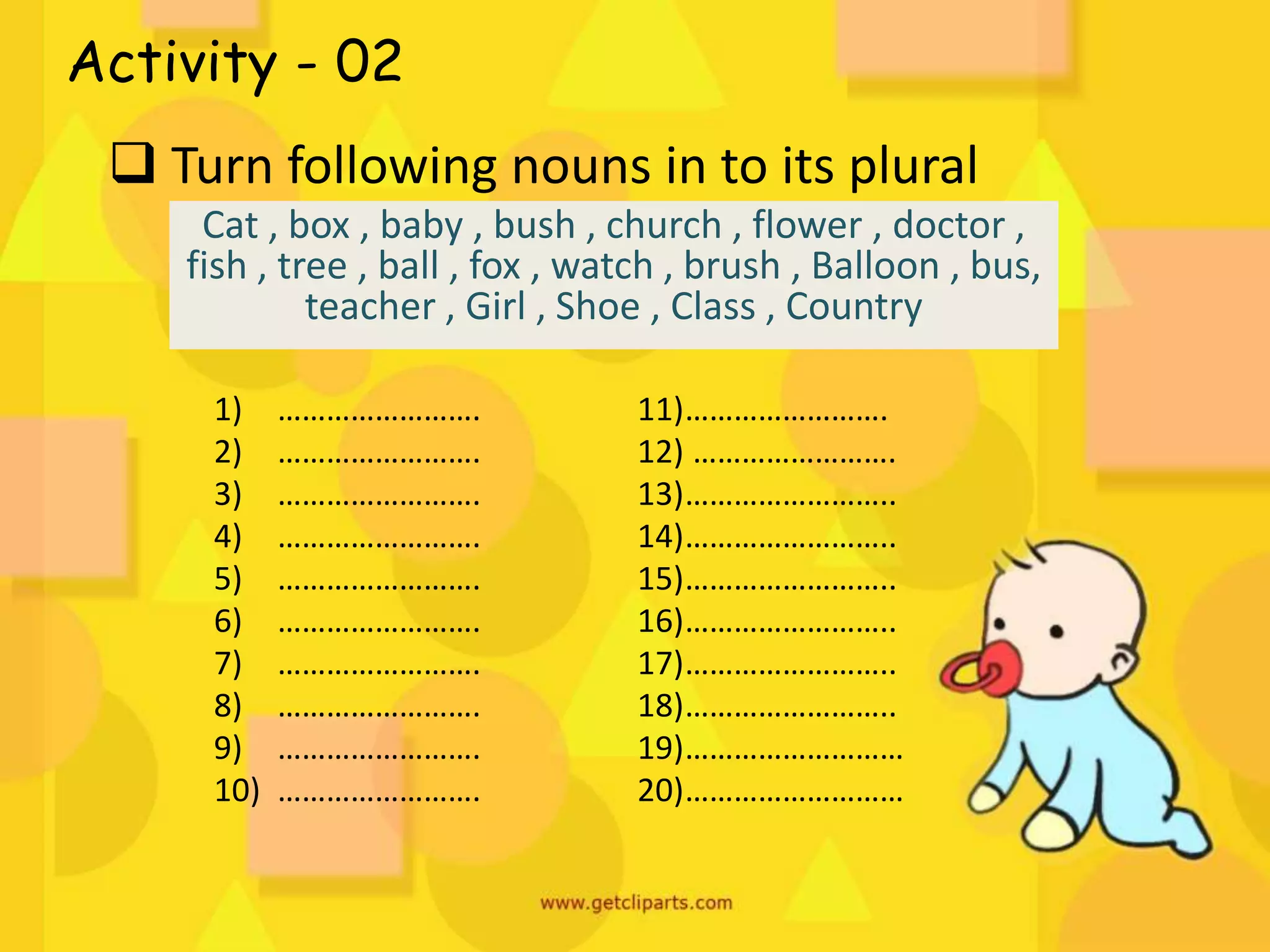 Nouns ppt | PPT