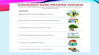 Nouns ppt along with worksheets for practice and recap. | PPT