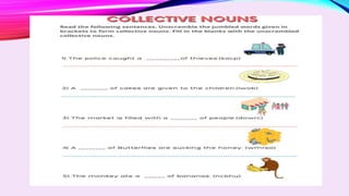 Nouns ppt along with worksheets for practice and recap. | PPT