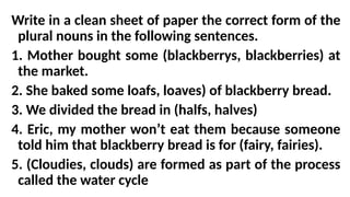 Forming Plural of regular Nouns Lesson 2024 | PPTX