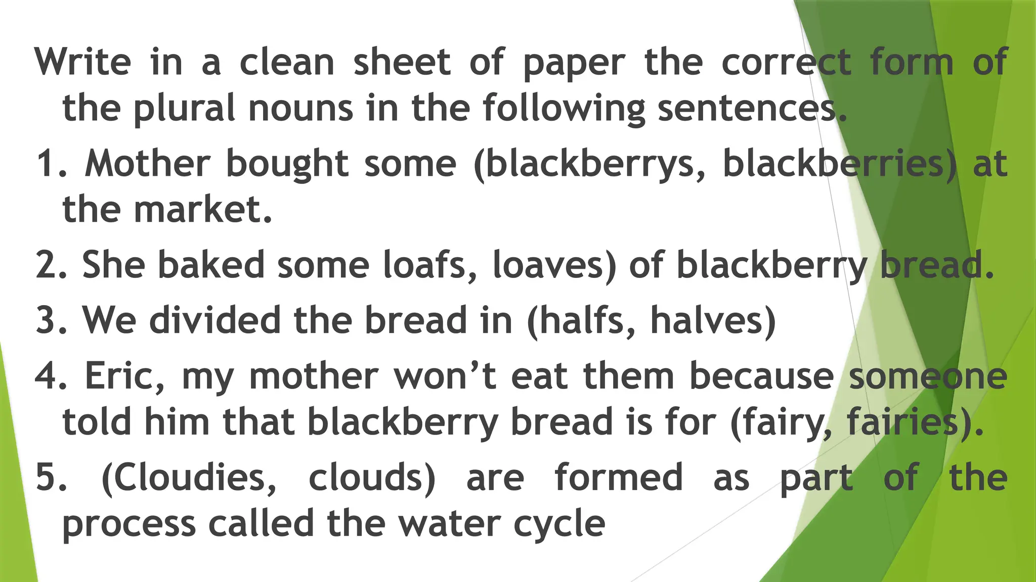 Forming Plural of regular nouns for Grade Six | PPTX