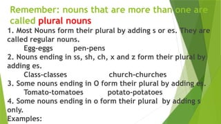 Forming Plural of regular nouns for Grade Six | PPTX | Gardening | Home ...
