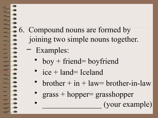 nouns ppt new.pptx in English language 1 | PPTX
