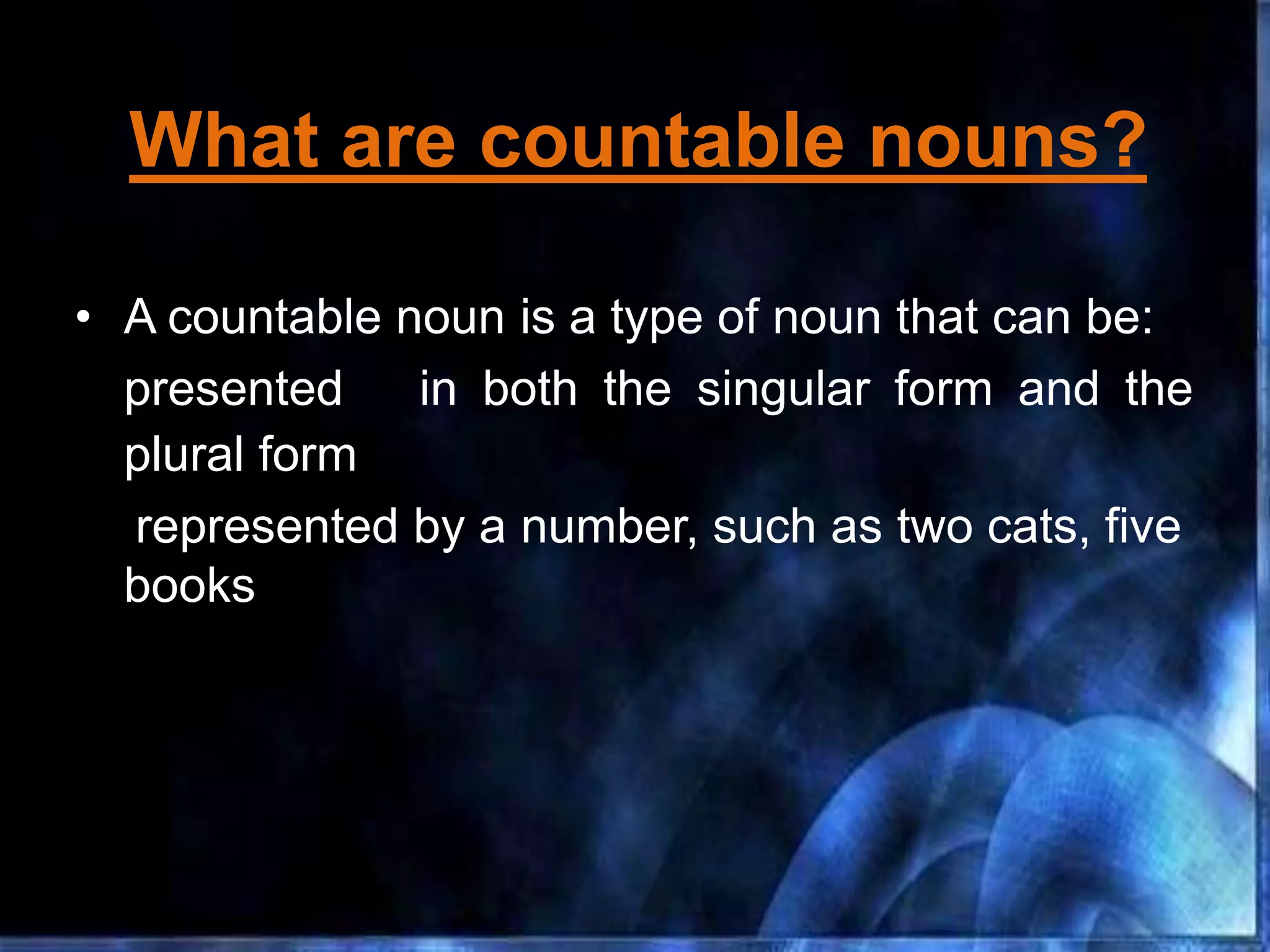 Nouns presentation | PPTX