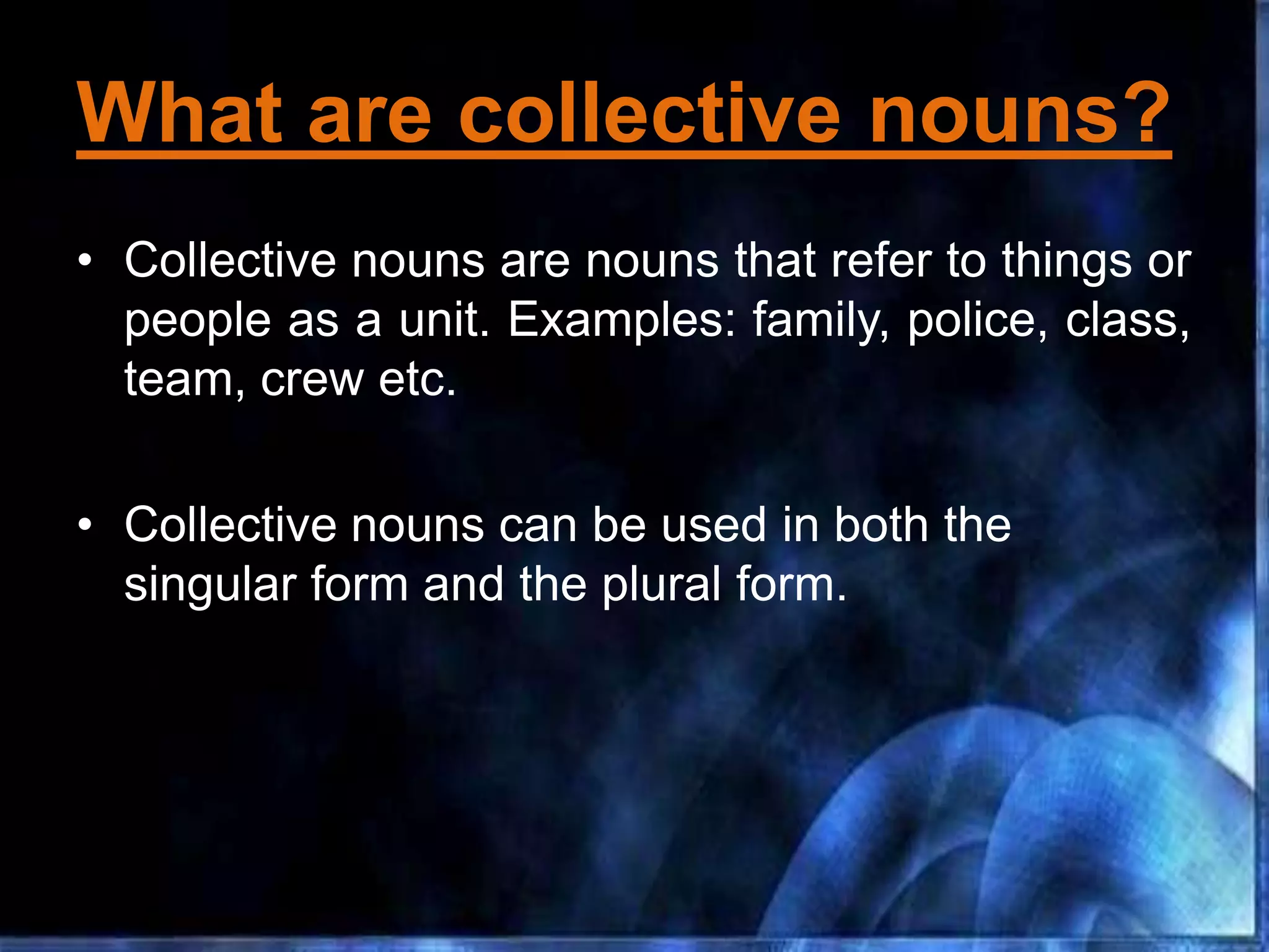 Nouns presentation | PPTX