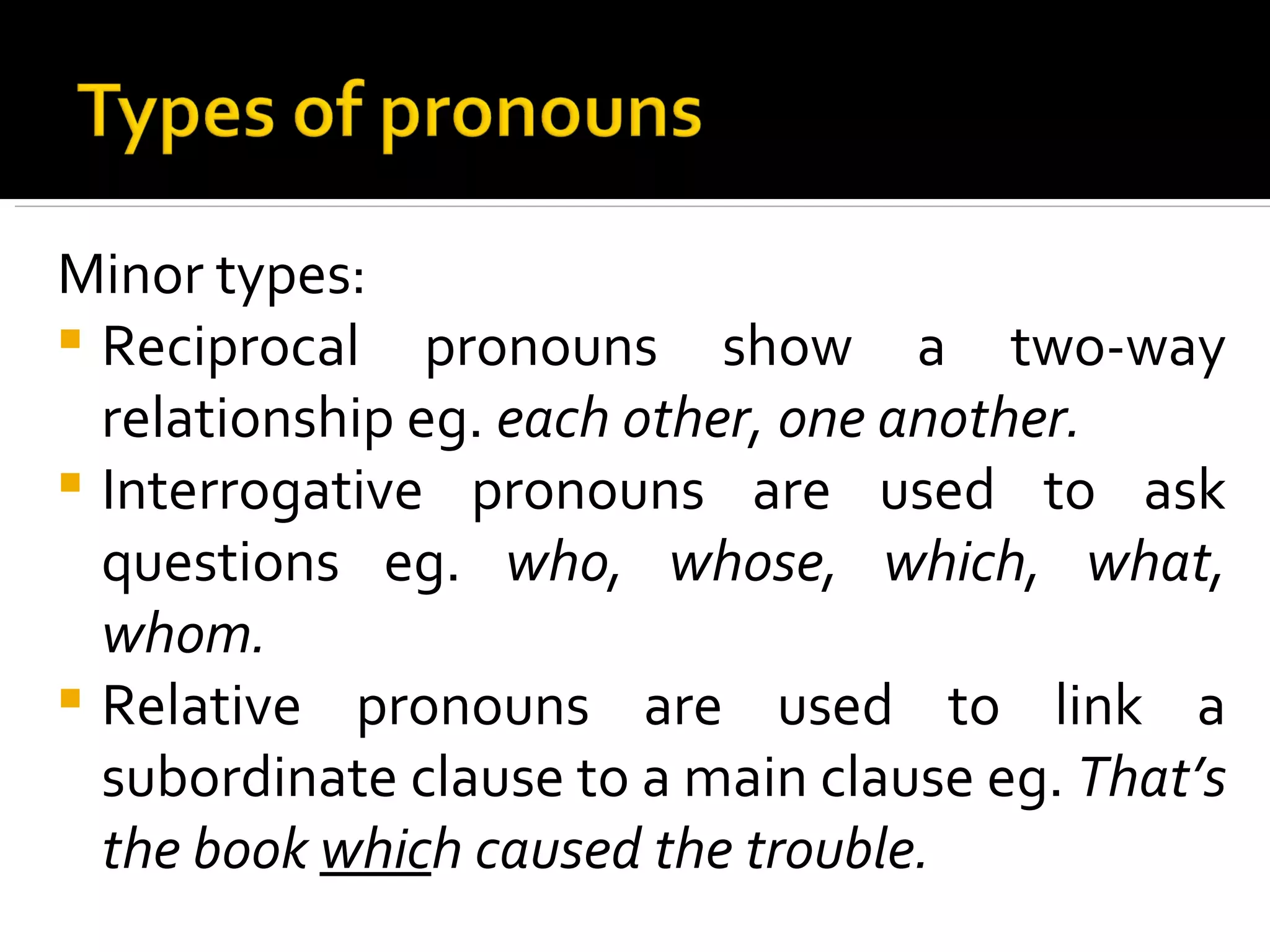 Nouns pronouns | PPT