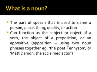 Nouns pronouns | PPT