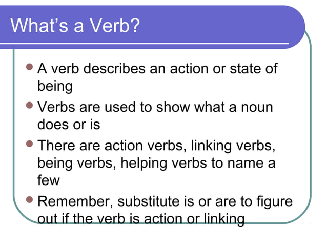 Nouns, pronouns, verbs review | PPT