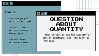 GRAMMAR - NOUNS & QUANTIFIERS | PPTX