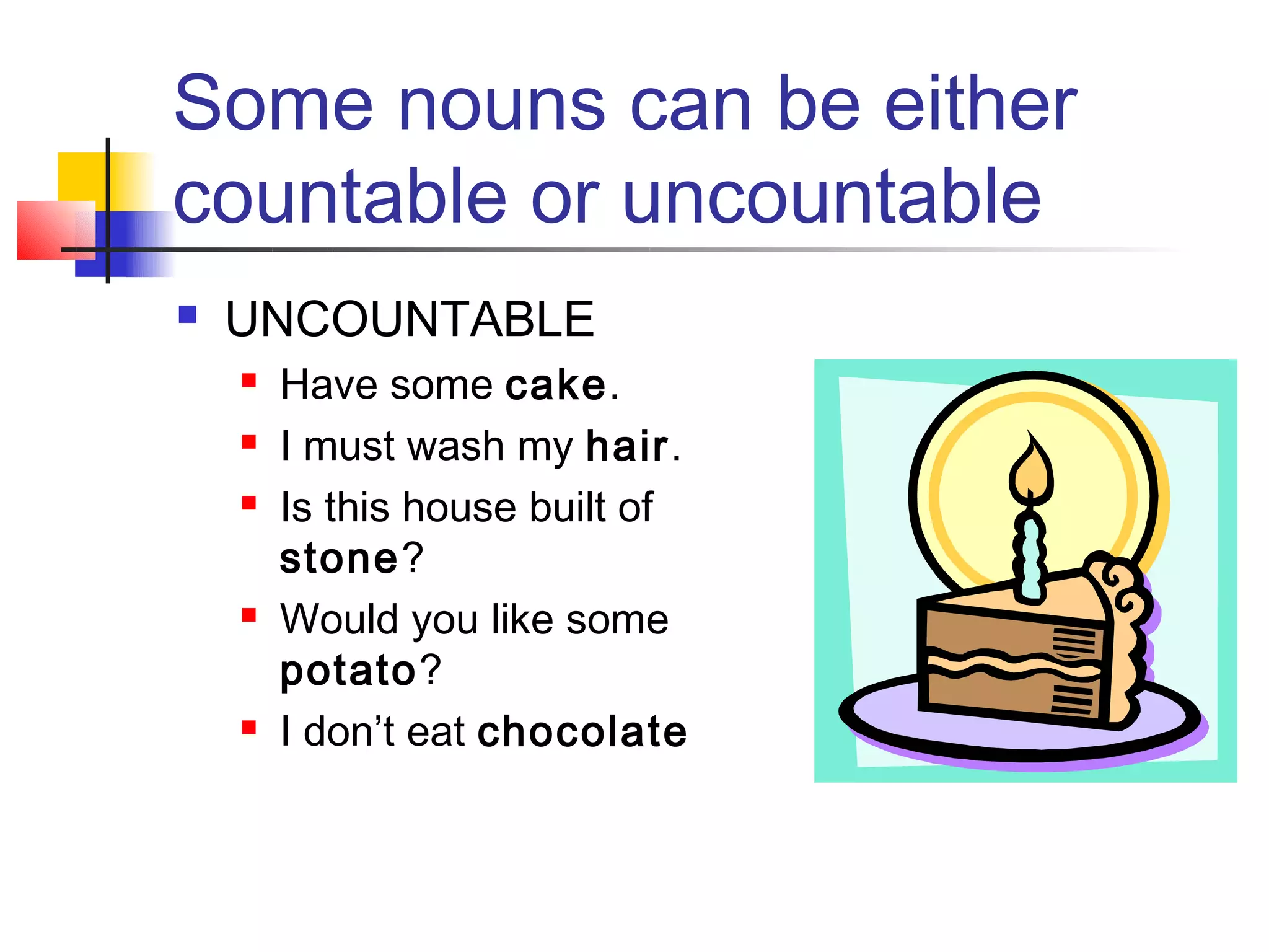 Nouns that can_be_countable_or_uncountable | PPT