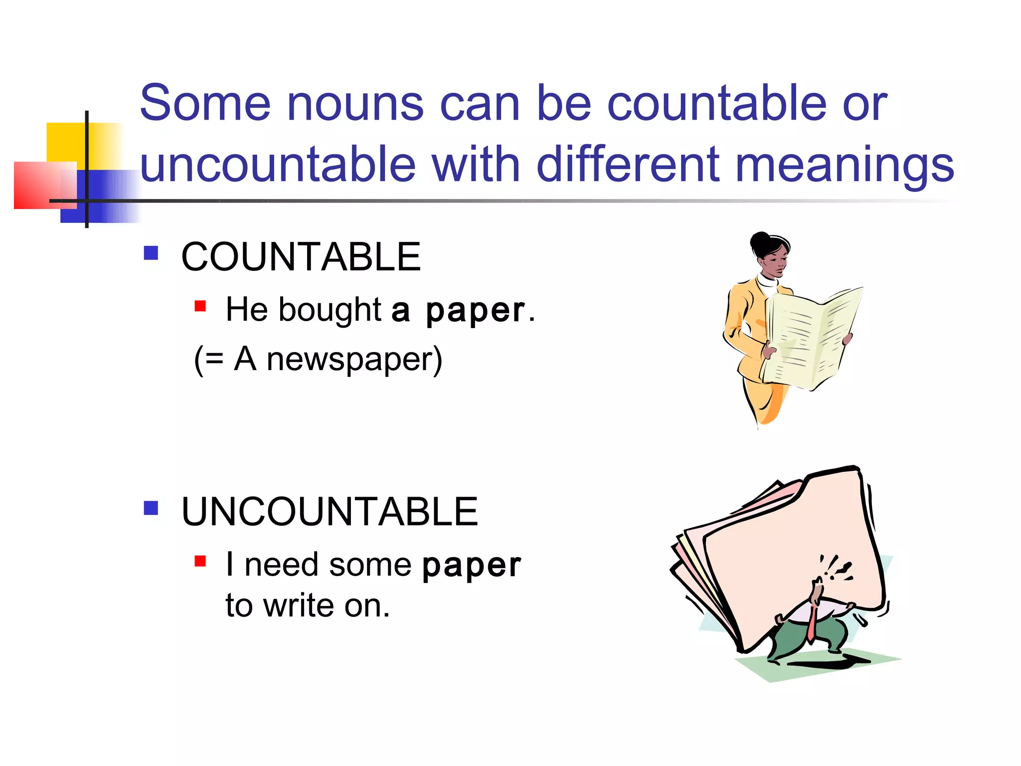 Nouns that can_be_countable_or_uncountable | PPT