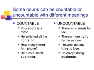 Nouns that can_be_countable_or_uncountable | PPT