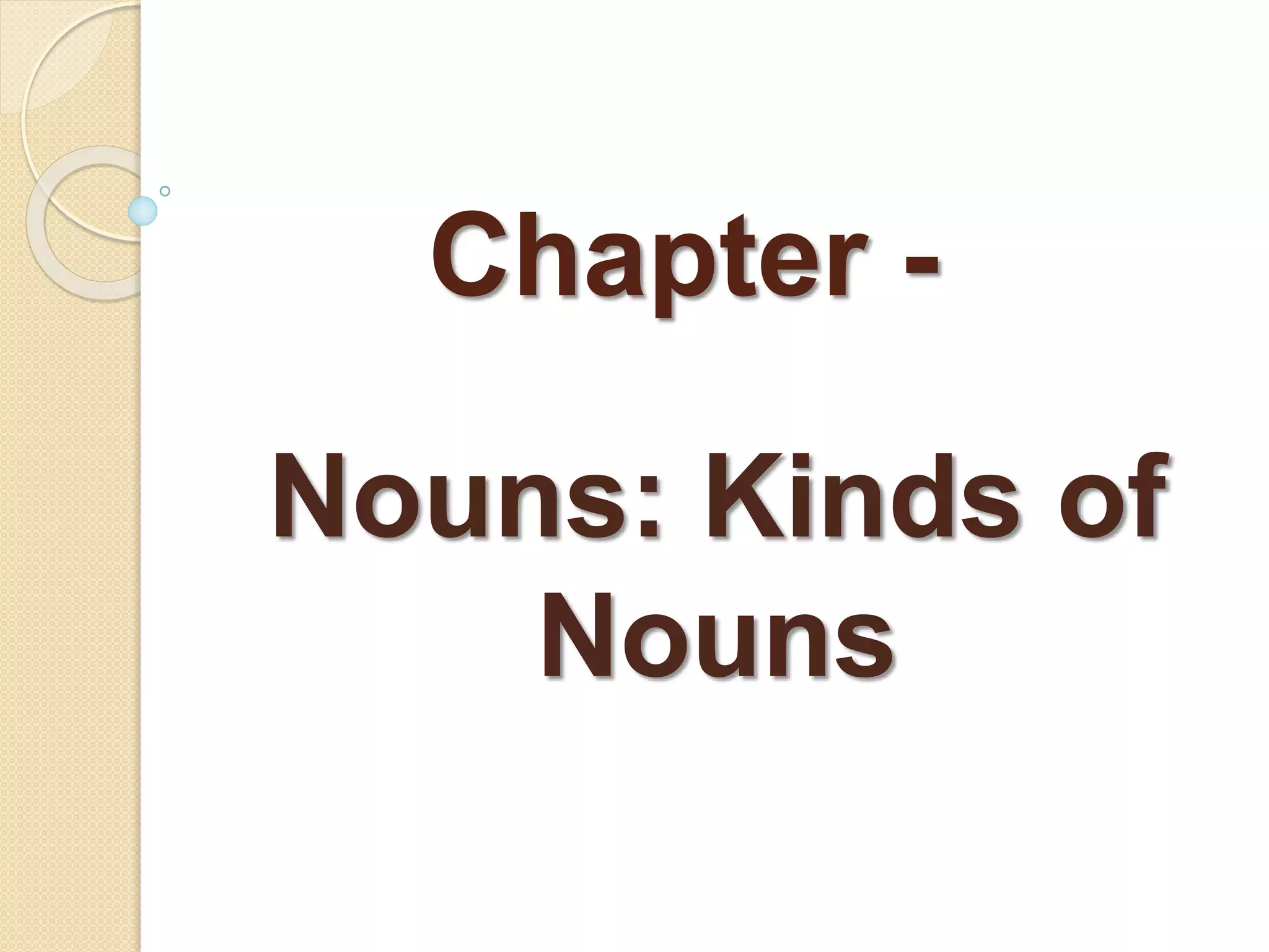 Nouns & Kinds of Nouns | PPT