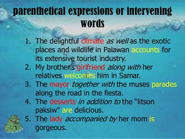 Noun subject and verb agreement