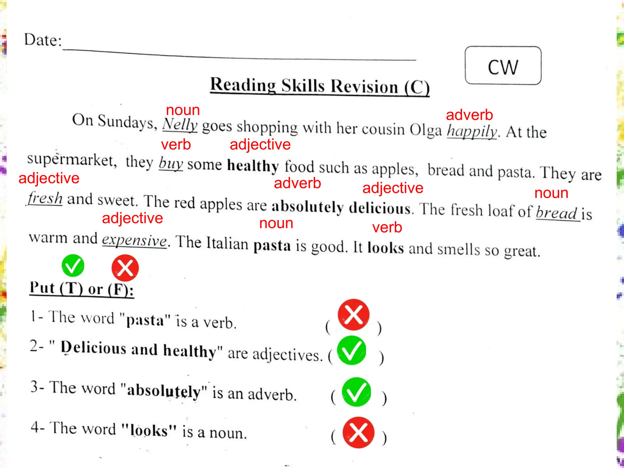 Learning the difference between nouns ,verbs, adjectives, and adverbs.pptx