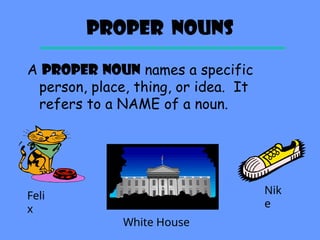Nouns, Verbs, Pronouns power point presentation | PPT