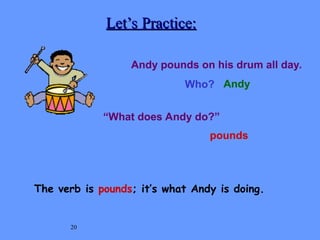 Nouns, Verbs, Pronouns power point presentation | PPT