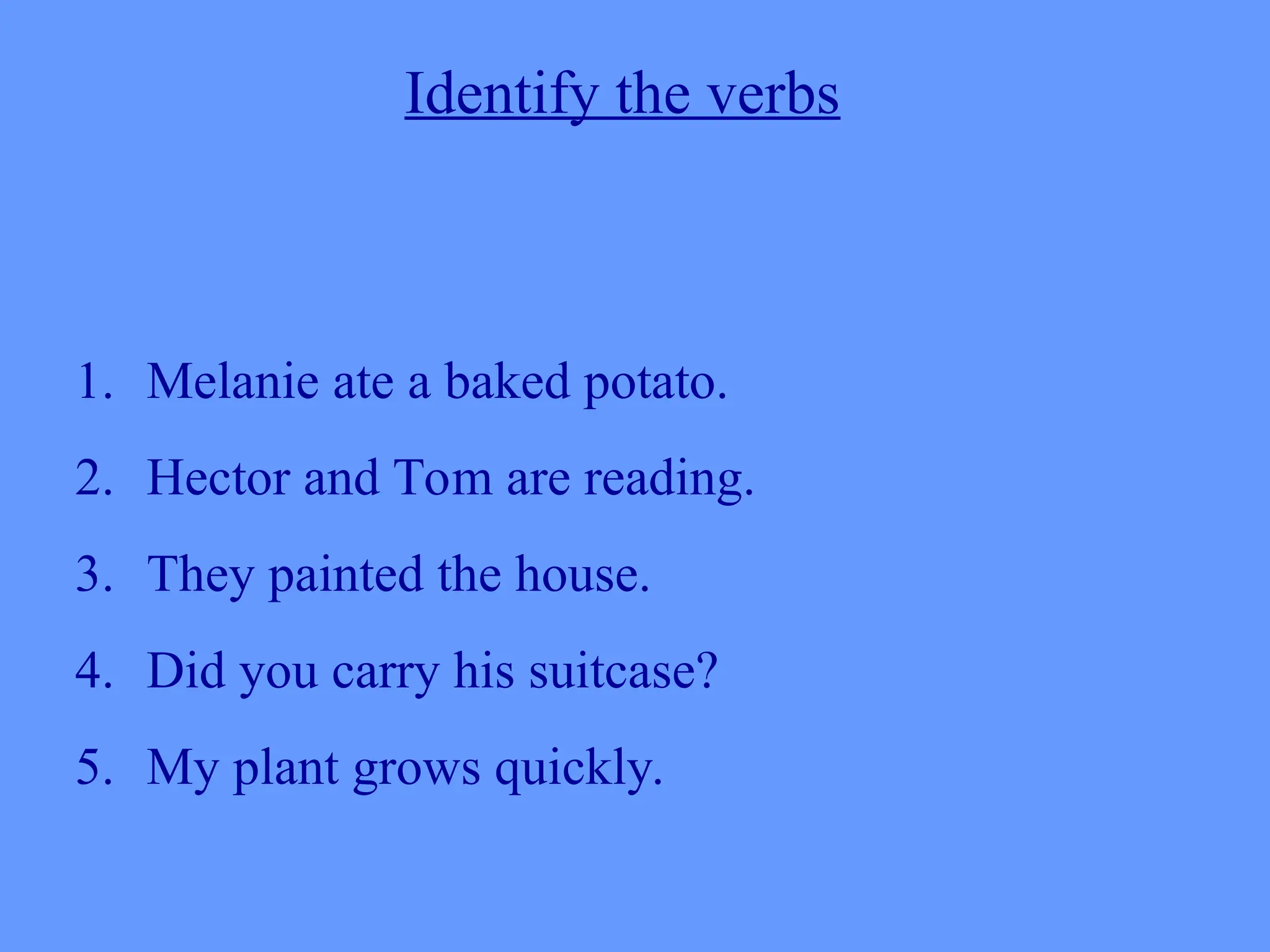Powerpoint Presentation about Nouns, Verbs, Pronouns.ppt