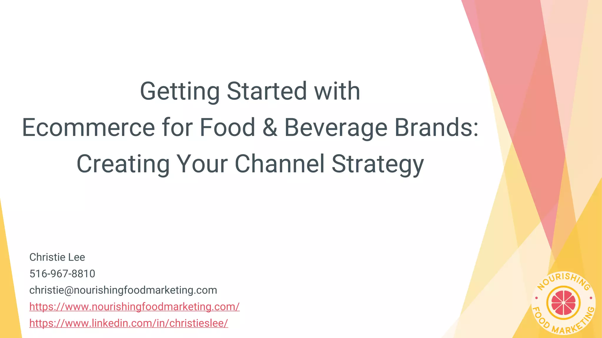 Getting Started with Ecommerce for Food & Beverage Brands: Creating ...