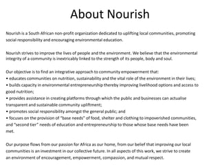 Nourish volunteer program | PPT