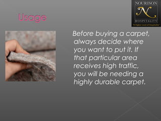 Tips on buying a perfect carpet | PPT