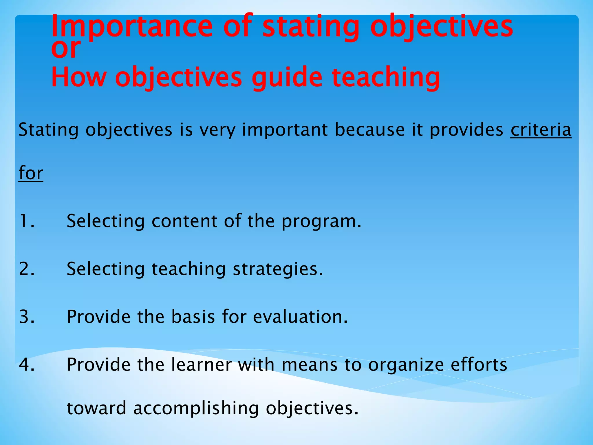 objectives | PPTX