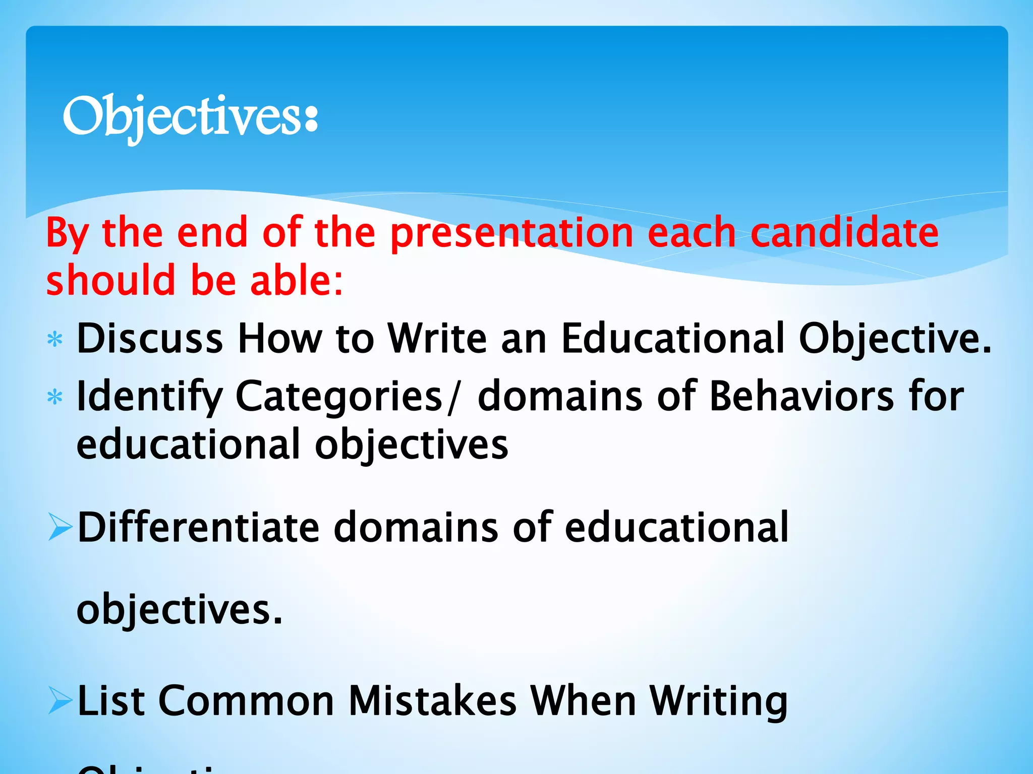 objectives | PPTX