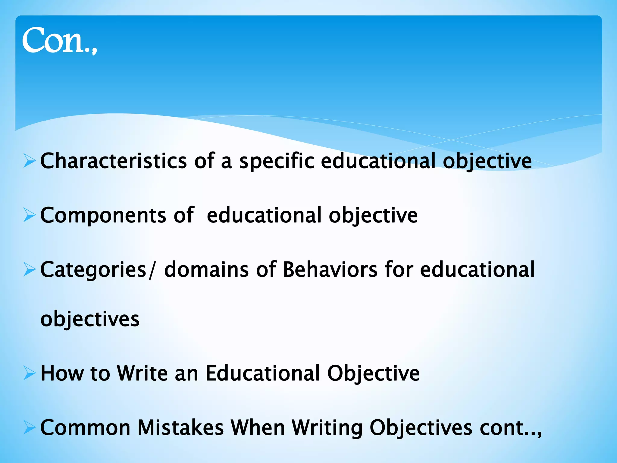 objectives | PPTX