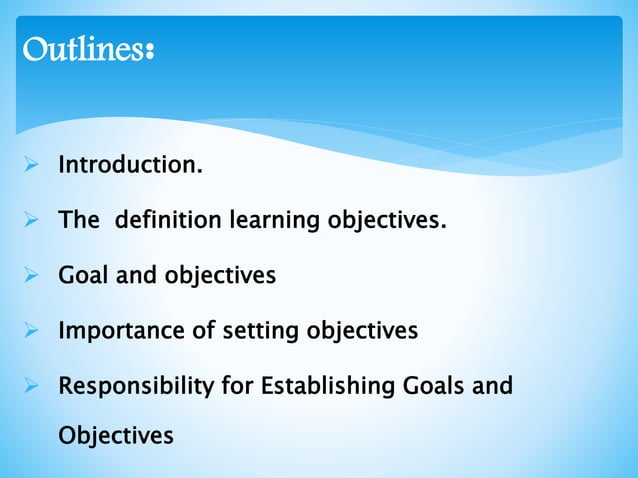 objectives | PPTX