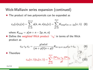 wick malliavin approximation for sde with discrete rvs | PPT