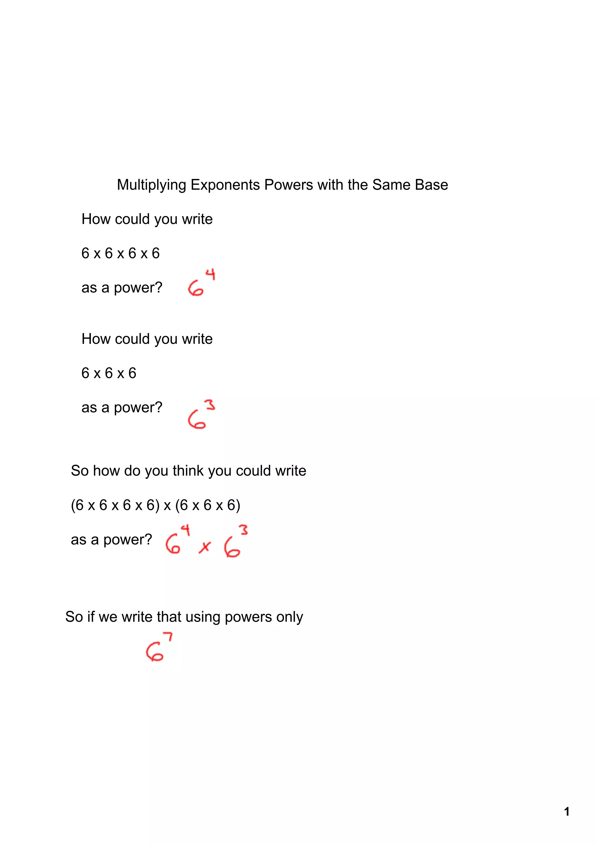 Nov. 17 Multiply And Divide Exponent Rules | PDF