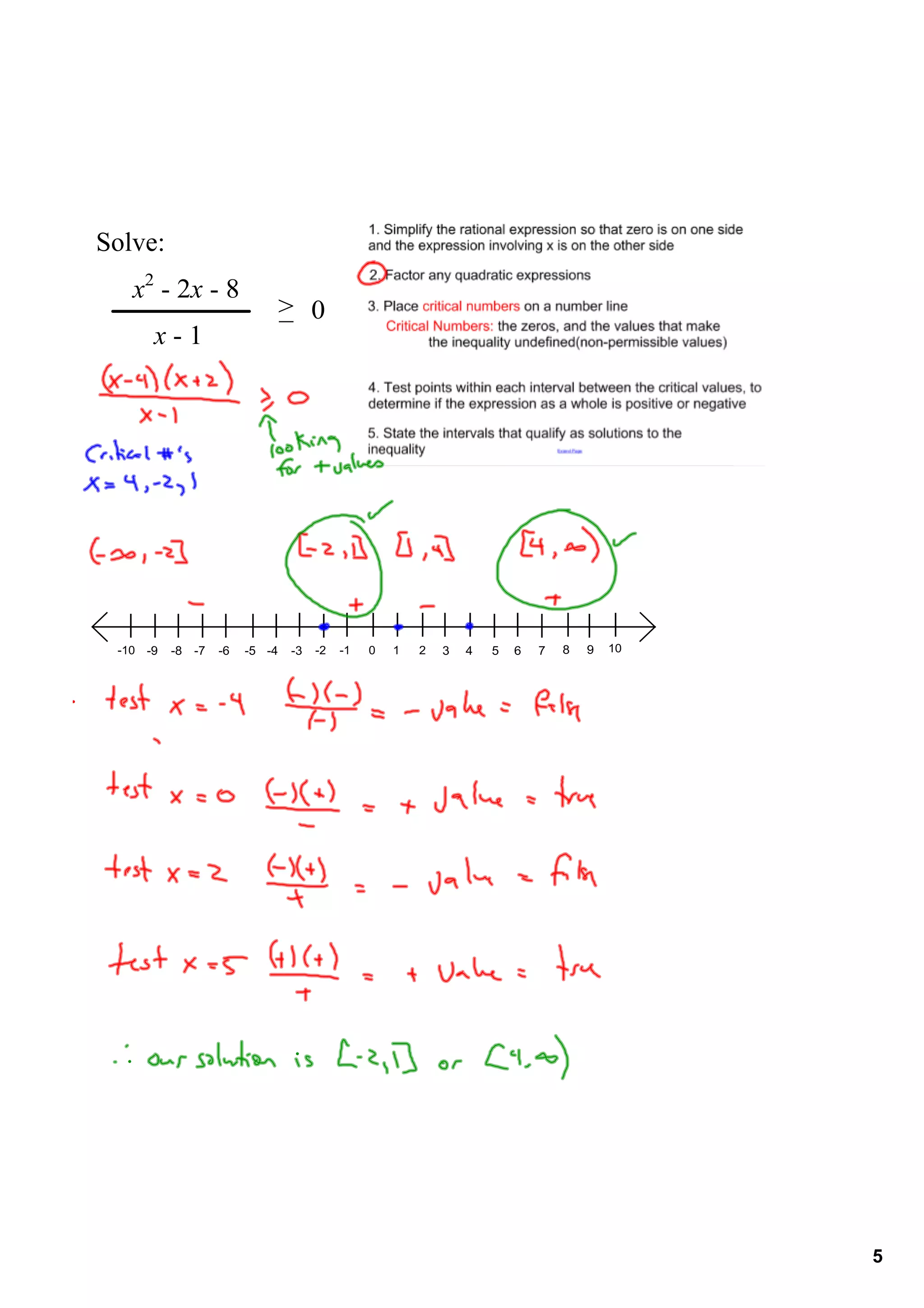 Nov. 17 Rational Inequalities | PDF