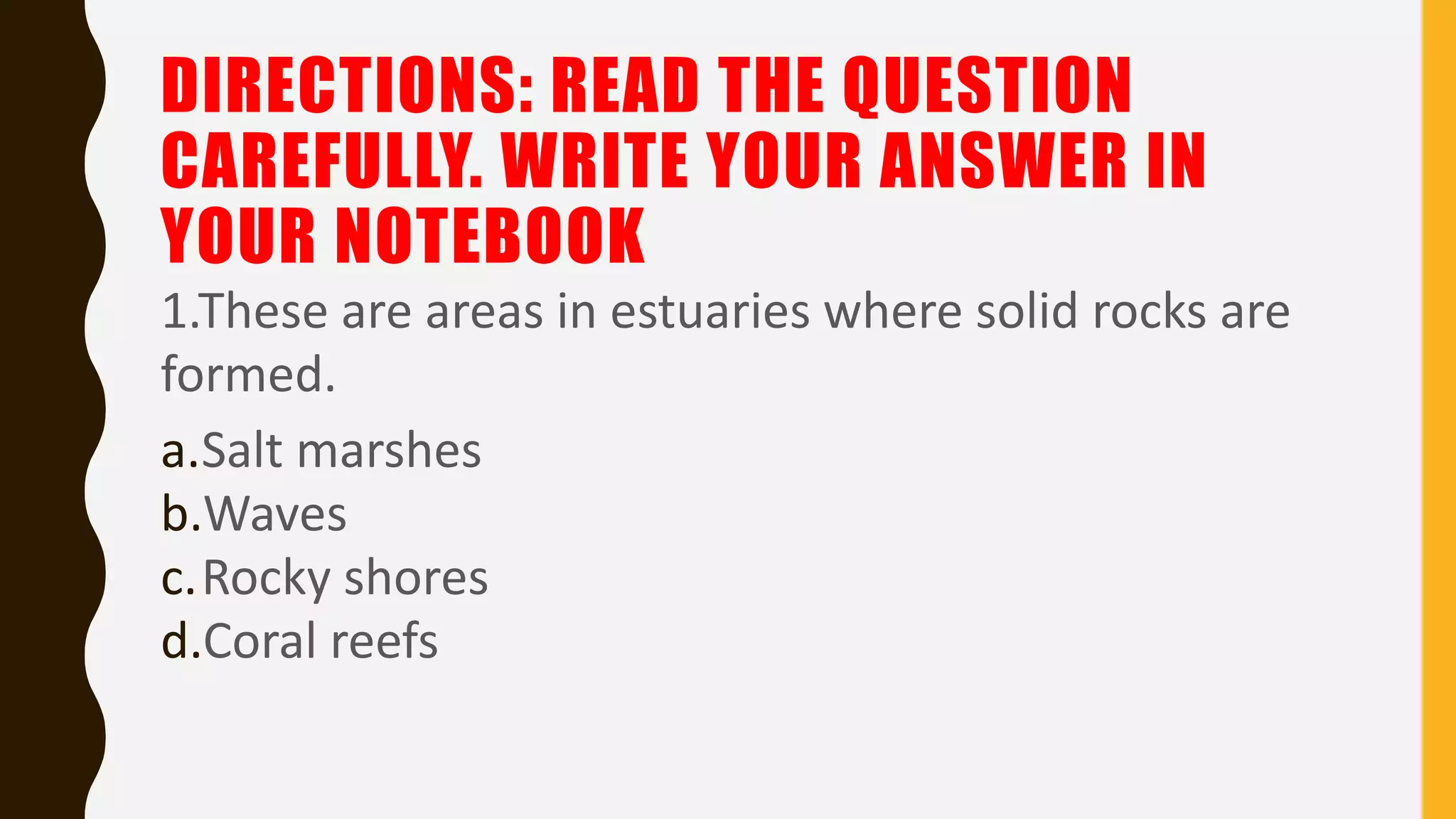 interactions among living things in estuary | PPTX