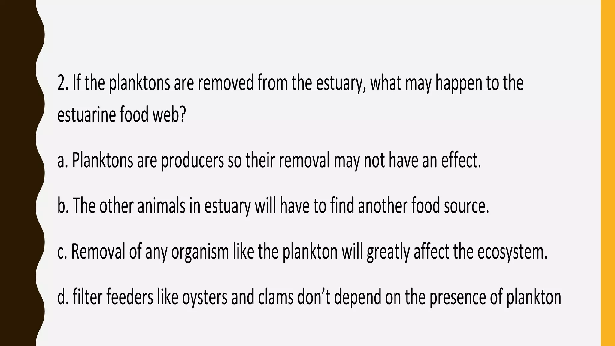 interactions among living things in estuary | PPTX